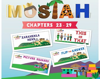 Book of Mormon Reading Charts and Page Titles Pink and Blue