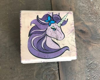 Unicorn stamp | Etsy