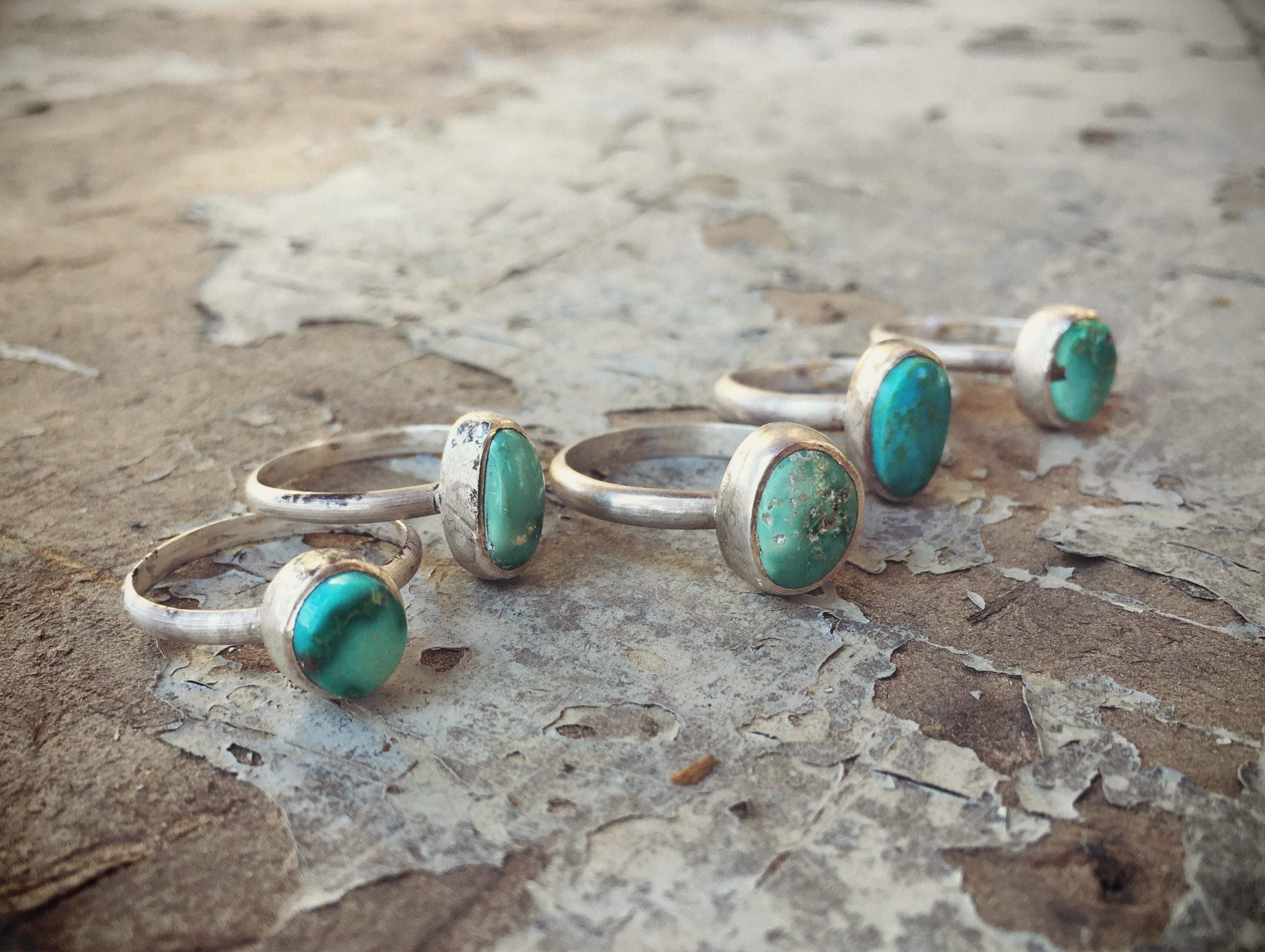 Dainty Vintage Turquoise Ring Boho Jewelry, Turquoise Jewelry ...