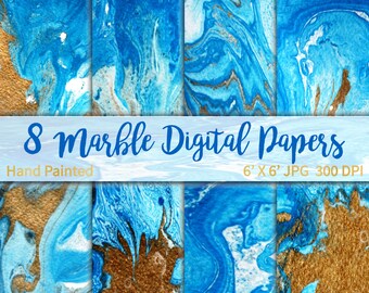 marble digital paper paint digital paper stationery clip