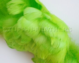 Lime green feathers | Etsy