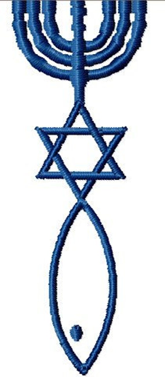 Instant Download Messianic Judaism Symbol embroidery design