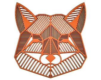 Geometric fox | Etsy