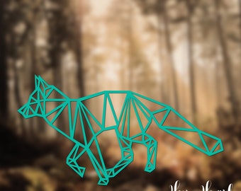 Geometric fox | Etsy