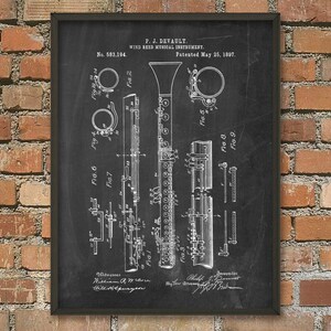 Clarinet art | Etsy