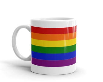 Rainbow mug | Etsy