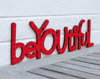 Beyoutiful wall art | Etsy