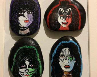 KISS Rock Band Face Paint Counted Cross Stitch Pattern PDF