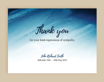 Condolence thank you | Etsy