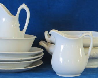 White ironstone | Etsy