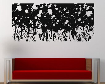 Abstract wall decal | Etsy