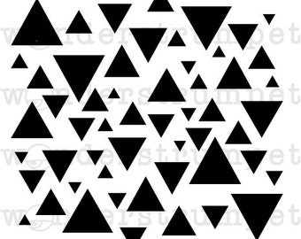 Triangle stencil | Etsy
