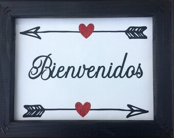 Bienvenidos sign | Etsy