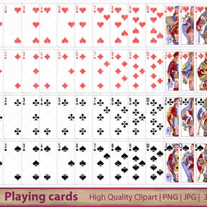 Playing card suits | Etsy