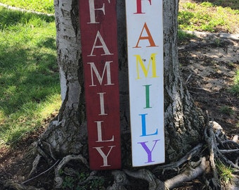 Vertical wood signs | Etsy