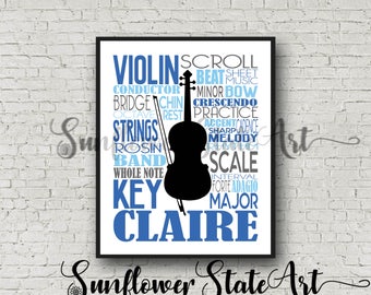 Violin poster | Etsy