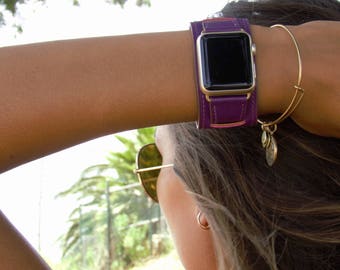 Leather cuff watch | Etsy