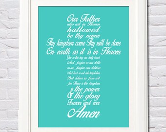 Our father cross | Etsy