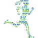 Personalised Female Runner Word Art Gift