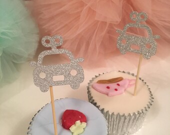 Car cupcake toppers | Etsy