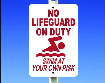 Lifeguard signs | Etsy