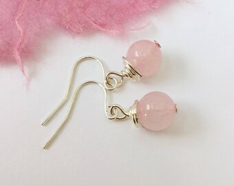 Pink gem earrings | Etsy