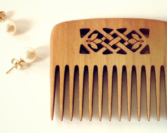 Celtic hair comb | Etsy