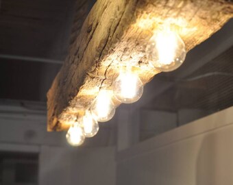 Wood light fixture | Etsy