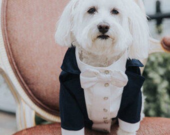 Wedding tuxedo for dogs Formal dog tuxedo Custom made dog suit
