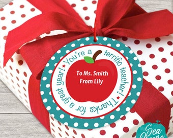 teacher owl gift tag Teacher Appreciation staff appreciation