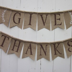 Give thanks banner | Etsy