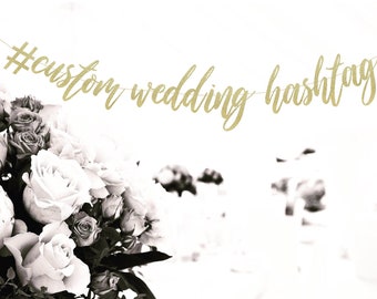 Custom hashtag sign | Etsy