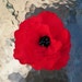 Very Beautiful Red Poppy Wrist Corsage Wedding Maid of