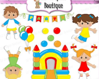 Bounce house clipart | Etsy