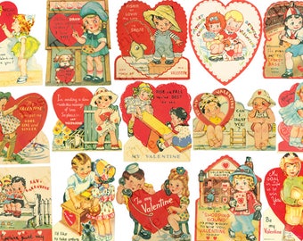 1950s valentine card | Etsy