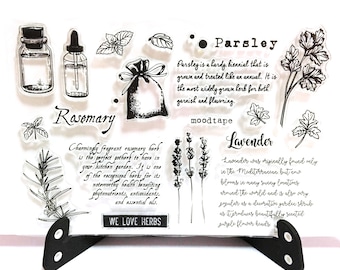 Botanical stamp | Etsy