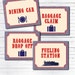Train Party Signs Set of 4 Baggage Claim Sign Fueling