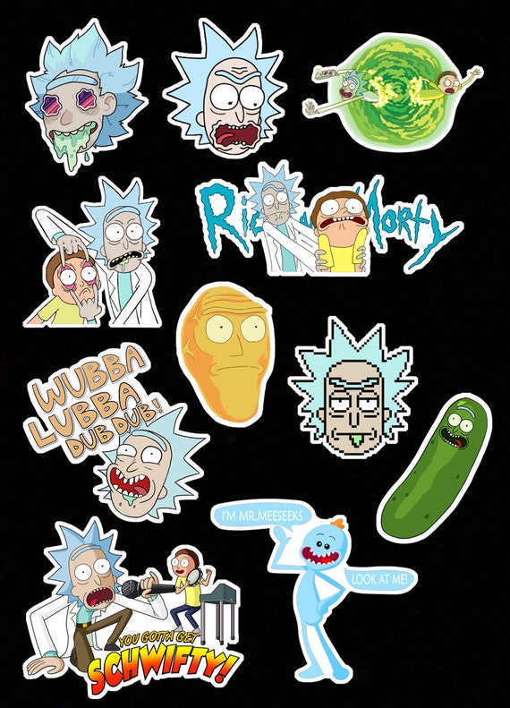 Rick and Morty stickers