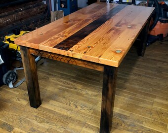 Reclaimed wood dining table | Etsy