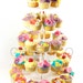 5 Tier Maypole Round Wedding Acrylic Cupcake Stand Tree Tower