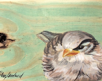 Hand painted bird | Etsy