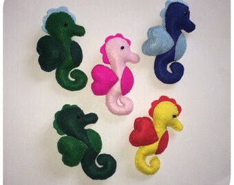 Felt seahorse | Etsy