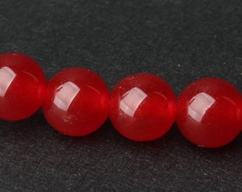 Natural ruby beads | Etsy