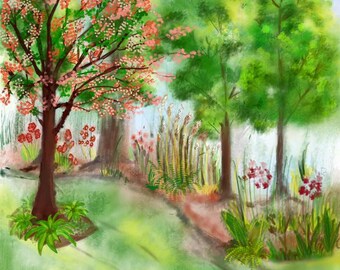 SOLD: The Spirit Of Spring mixed media mosaic SOLD