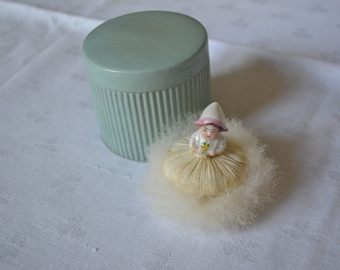 Vintage powder puff | Etsy