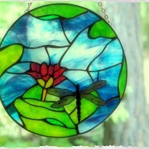 Stained glass lily | Etsy