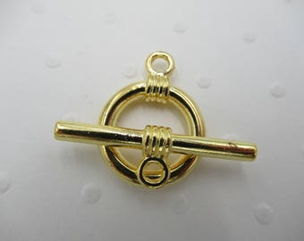 Elegant simple toggle clasps round 12mm circle 20mm toggle