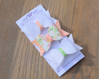 100 Bows Color Choice Sewing PretiedSatin Bows peach