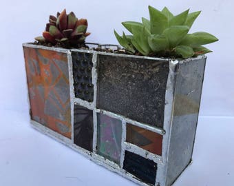 Glass planter | Etsy