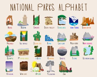 NEW National Parks Travel Quest Poster